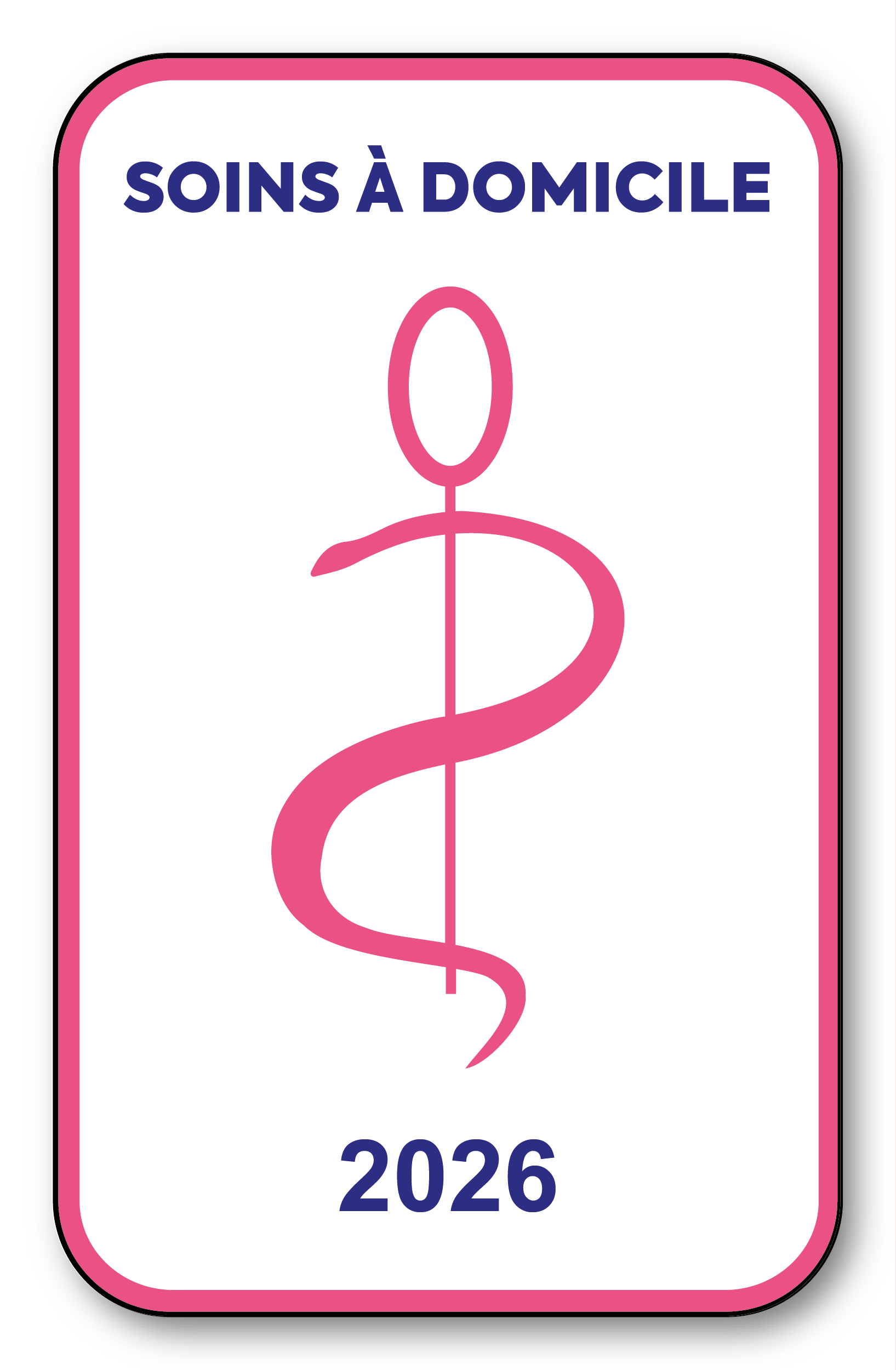 Autocollant Sticker - Vignette Caducée 2025 pour Pare Brise en Vitroph