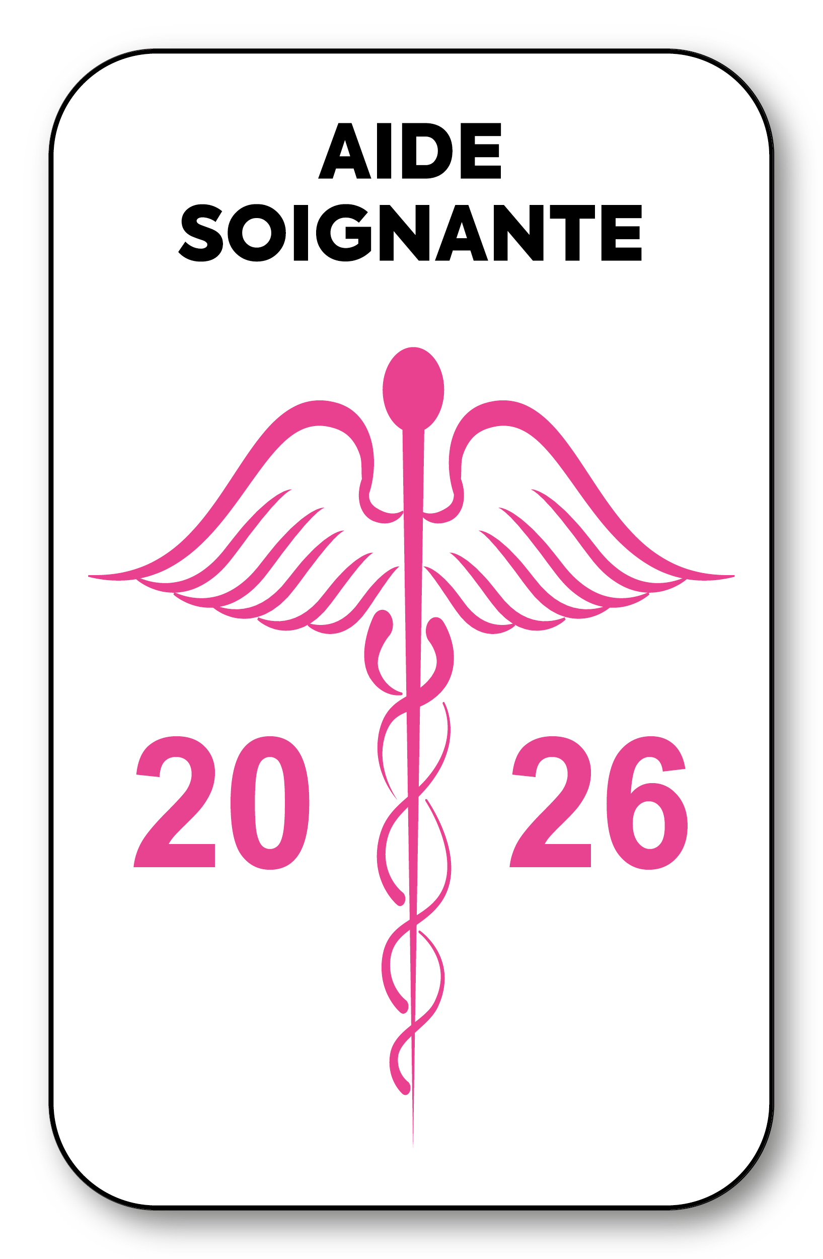 Autocollant Sticker - Vignette Caducée 2025 pour Pare Brise en Vitroph